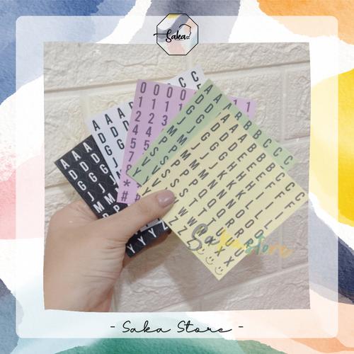 Jual STICKER HURUF DAN ANGKA STICKER ALPHABET & NUMBERIC / STIKER HURUF ...