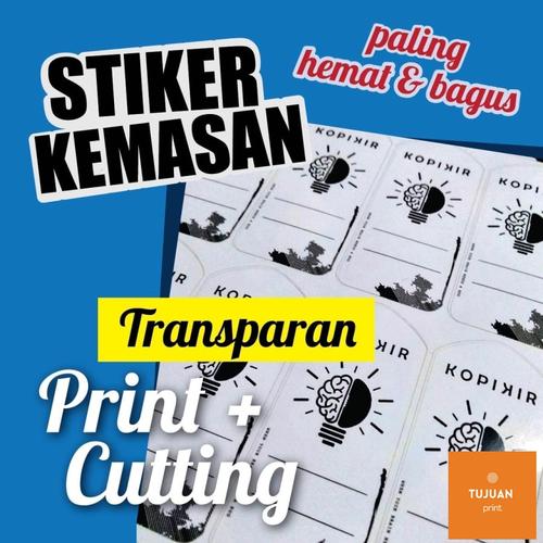 Jual Cetak Stiker Transparan Premium | A3++ | Cutting Sticker - Kota ...