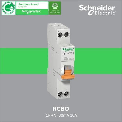 Jual Schneider Electric Domae RCBO Slim - 1 Pole + N 30mA 10A ...