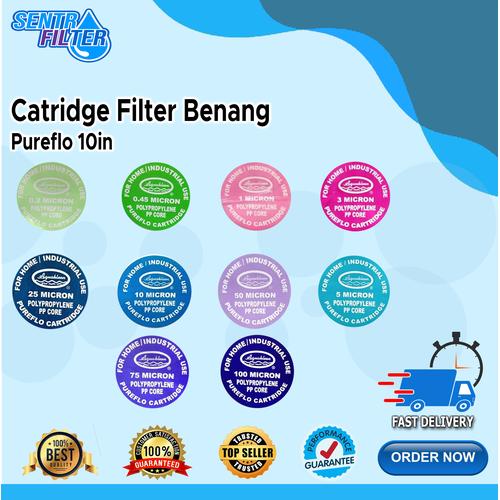 Jual Cartridge Filter Air - Filter Benang Pureflo 10 Inch - 0.5 Micron - Jakarta Barat - Sentra ...