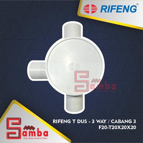 Jual T DUS CABANG 3 ( 20 MM ) / T DUS 3 WAY / TEE DUS RIFENG - Kota ...