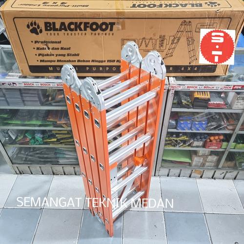 Jual TANGGA LIPAT ALUMINIUM MULTIFUNGSI 4X4 4.6m 4,6 M METER BLACKFOOT ...
