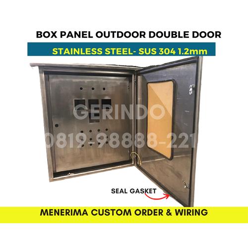 Jual Box Panel Stainless SUS304 Outdoor Double Door 80x60x30cm 1.2mm ...