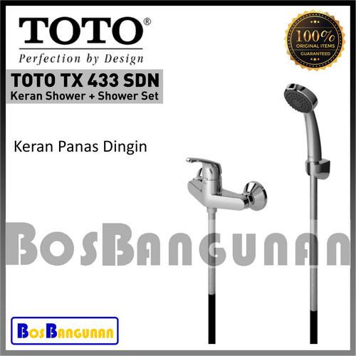Jual KERAN SHOWER TOTO TX433SDN (PANAS DINGIN) Single Lever Shower Set ...