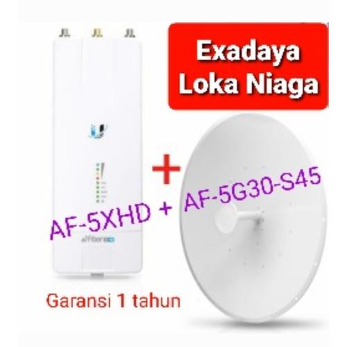Jual Paket Ubnt AirFiber 5x HD AF-5XHD + AirFiber Dish 30dbi AF-5G30 ...