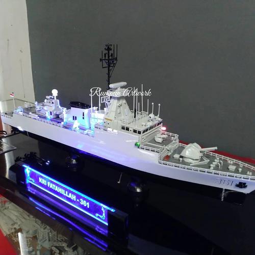 Jual Miniatur Kapal KRI FATAHILAH/ Miniatur Kapal KRI/ Miniatur Kapal ...