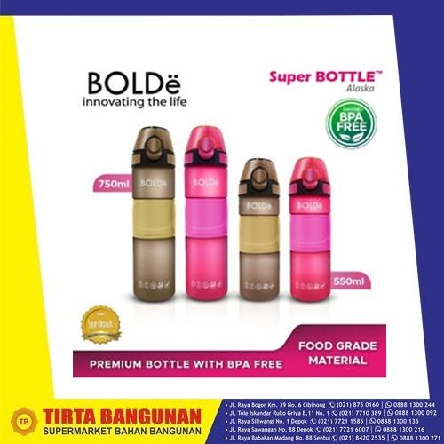 Jual BOLDE SUPER BOTTLE ALASKA 550ML/ BOTOL MINUM - COKLAT, 750 ML ...