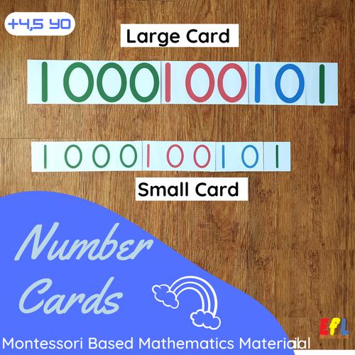 Jual Montessori Number Cards - Small Cards - Jakarta Barat - EFL ...