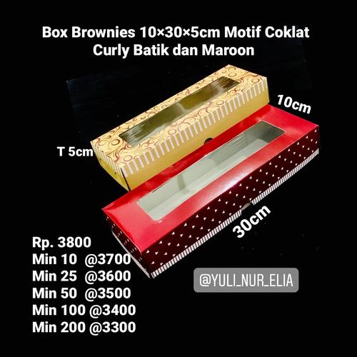 Jual Duplex brownies Maroon uk 10x30x6cm - Kota Depok - Yuli Kue ...