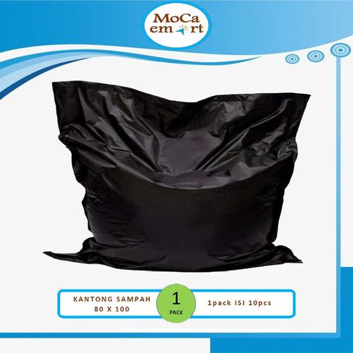 Jual Kantong Sampah Hitam 80x100 isi 10lembar / Kantong Sampah Plastik ...