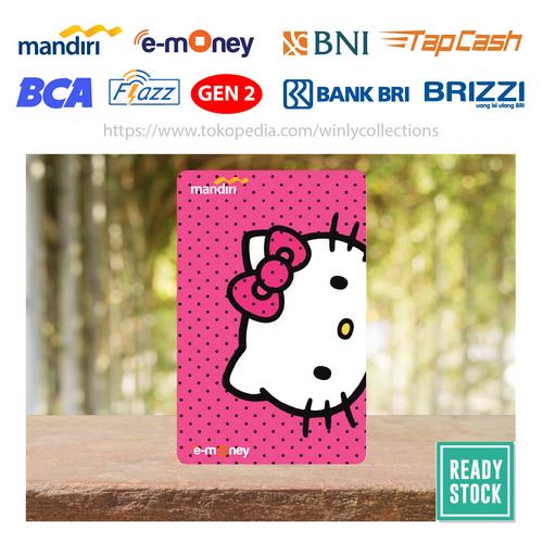 Jual Kartu Emoney Etoll Mandiri BCA BNI BRI Anime Hello Kitty Lucu - 1 ...