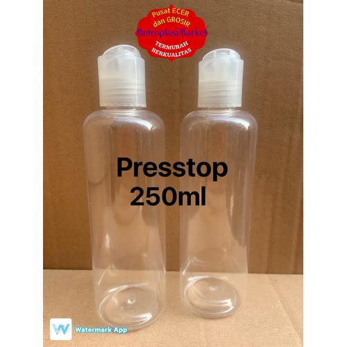 Jual Botol 250 ml PRESSTOP PET botol plastik 250 botol lotion 250ml 250 ...