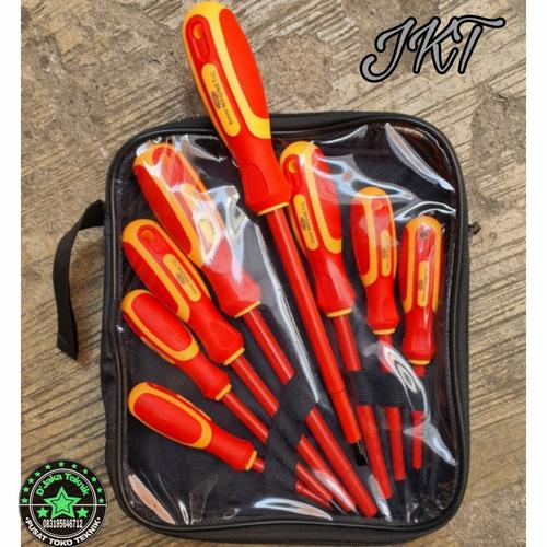 Jual Obeng Listrik Set Screwdriver Electric Set 1000v - 8 pcs - Jakarta ...
