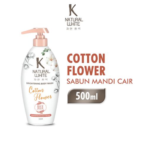Jual K Natural White Sabun Mandi Cotton Flower 500 ml - - Wings ...