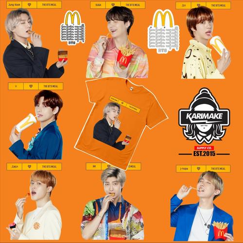 Jual Kaos Baju K-POP BTS X MCD MC DONALDS THE BTS MEAL Kaos Distro ...