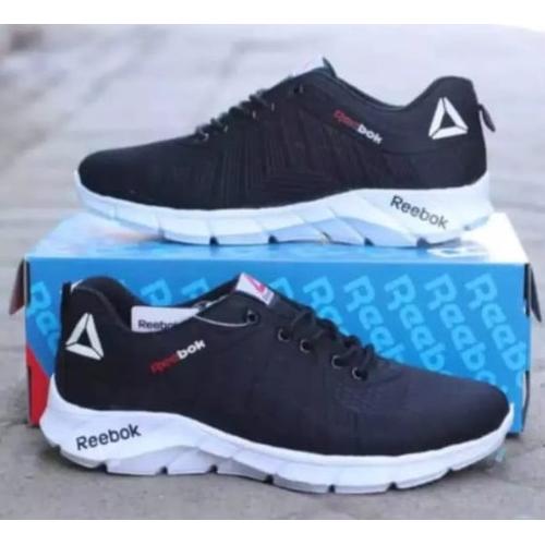 Jual Sepatu Sneaker Pria Rebook Hitam Premium Berkualitas - Hitam, 39 ...