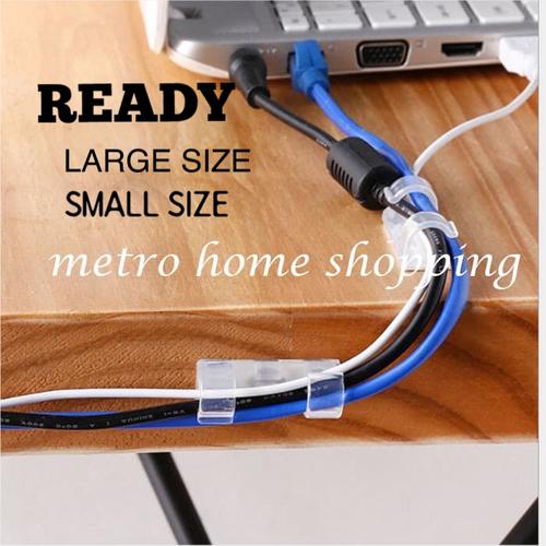 Jual Klip Kabel Organizer Cable Clip 20 pcs - MHS013 - hitam 5 lubang ...