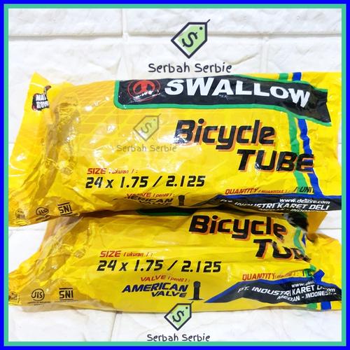 Jual BAN DALAM SEPEDA 24 X 1.75 2.125 SWALLOW 190 195 200 210 MINI AV MOTOR - 32 MM - Jakarta ...