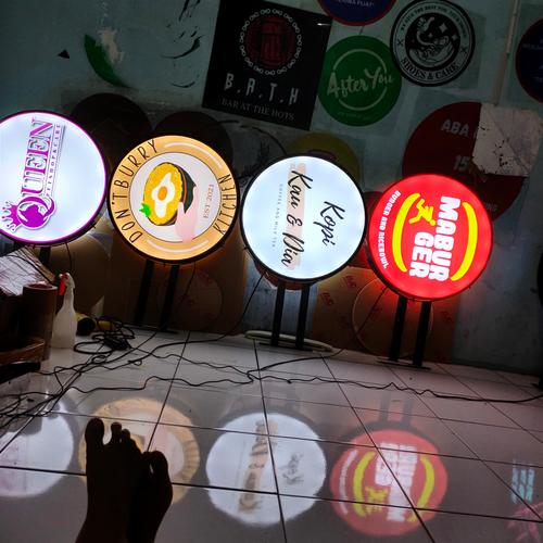 Jual Neon box bulat 60cm 2 sisi+breket - Kota Depok - Gudang neon box ...