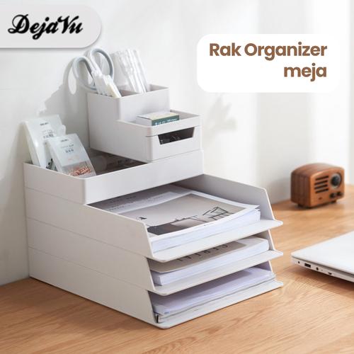 Promo Dejavu Rak Meja Organizer Tempat Dokumen Alat Kantor Stationery ...