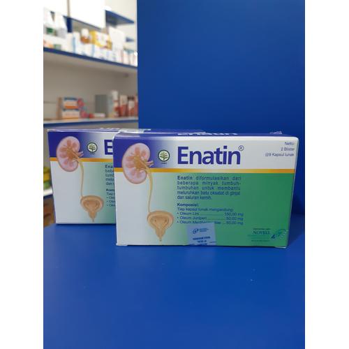 Jual Enatin box isi 2 blister @ 9 kapsul lunak / obat batu ginjal ...