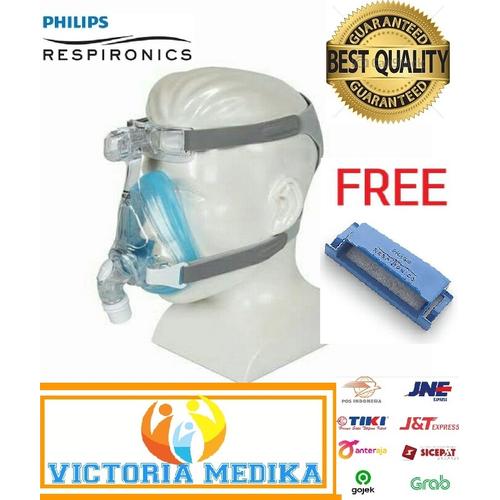 Jual Full Face Mask - Masker CPAP MERK Philips/ BiPAP/APAP/SLEEP APNEA ...