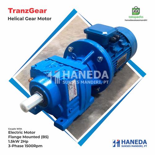 Jual Helical Gear Motor TranzGear TR47 CW 2HP 3PHASE 1500RPM - 10 ...