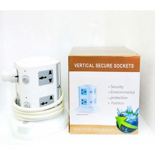 Jual Stop Kontak Tower 2 Tingkat Colokan Listrik Portable Universal 2 ...