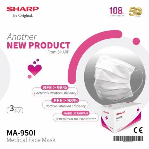 Jual masker sharp medical 9501 original satuan harga per pcs - Kota ...