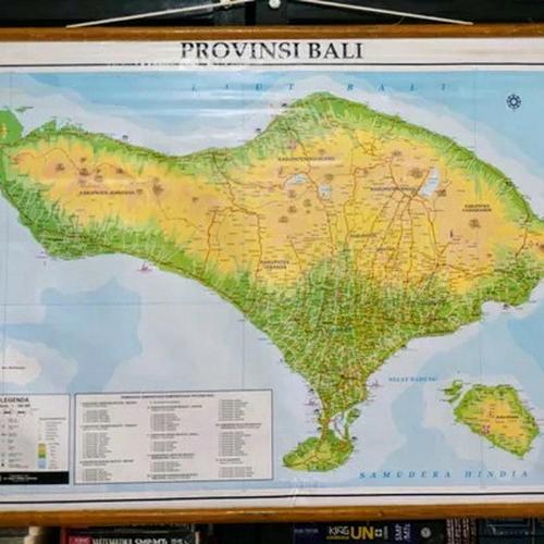 Jual peta provinsi Bali ukuran 109x79cm - Kab. Sidoarjo - cv morang ...