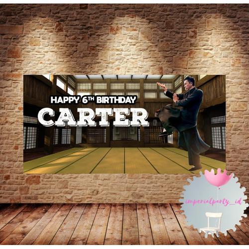 Jual Custom Happy Birthday Backdrop Banner Spanduk Ultah Ipman Ip Man ...