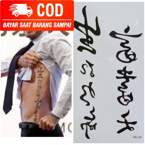 Jual (BISA COD) TATO TEMPORER Temporary sticker tulisan CHINESE CINA ...