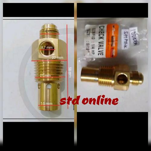 Jual Shark Check Valve 1/4hp Kompresor SHARK Dengan Ukuran 8.7mm x 22mm ...