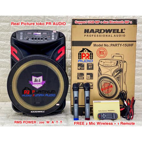 Jual Speaker Portable HARDWELL PARTY 15 UHF / PARTY 15UHF ORIGINAL 15 ...