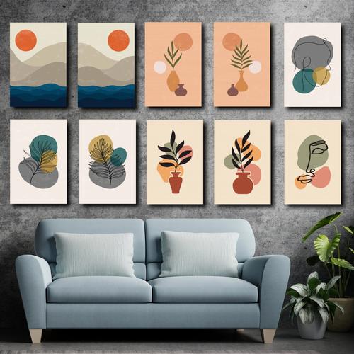 Jual Pajangan Dinding Hiasan Dinding Poster Kayu Abstract 20x30cm - MAL ...