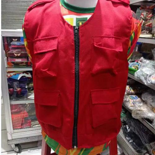 Jual rompi merah#rompi oblong#rompi lapangan - L - Jakarta Pusat ...