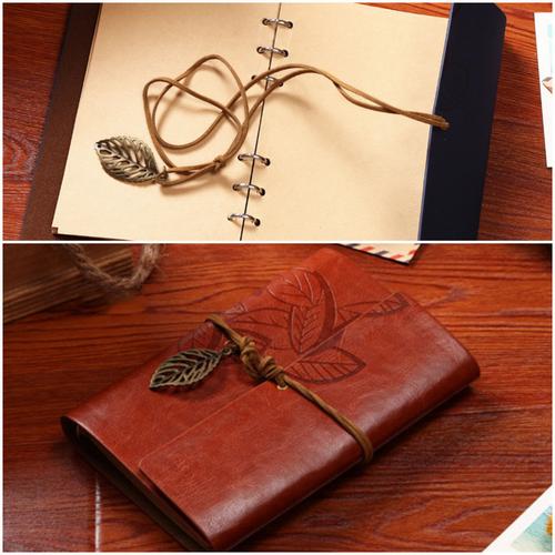 Jual Binder Kulit Model Retro Klasik Buku Catatan Diary Agenda Bonus ...