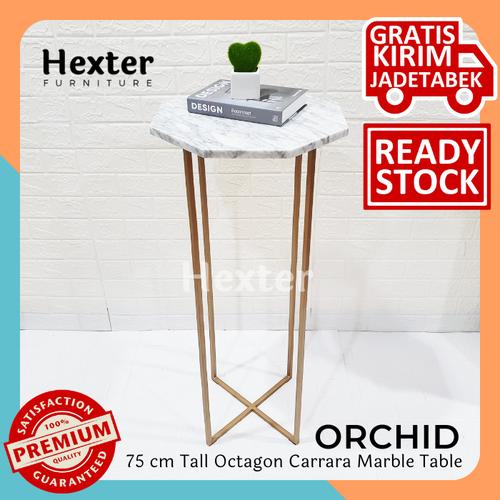 Jual ORCHID - Meja Marmer Carara Meja Dessert Table Segi 8 Octagon ...