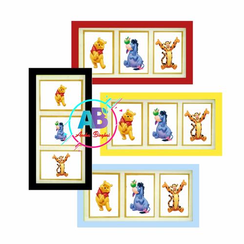 Jual Bingkai Foto, Frame Foto, Pigura Foto, 4R isi 3 minimalis - Hijau ...