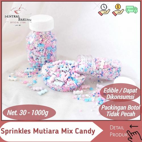Jual Sprinkle Kue Mutiara Candy / Springkle Hias Kue / Springkel Edible ...