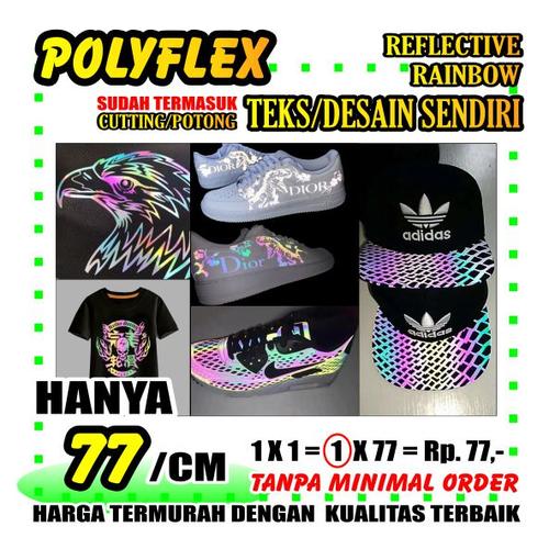 Jual Polyflex Cutting Sablon Digital Satuan Desain Logo Reflective ...