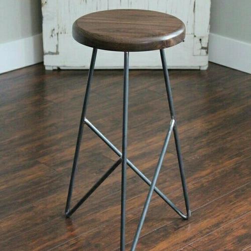 Jual stool bar, kursi bar besi, stool bar besi top kayu, bar stool besi ...