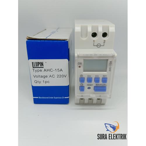 Jual Timer Listrik Otomatis 16A 220V - AHC15A Programmable 16 Program ...