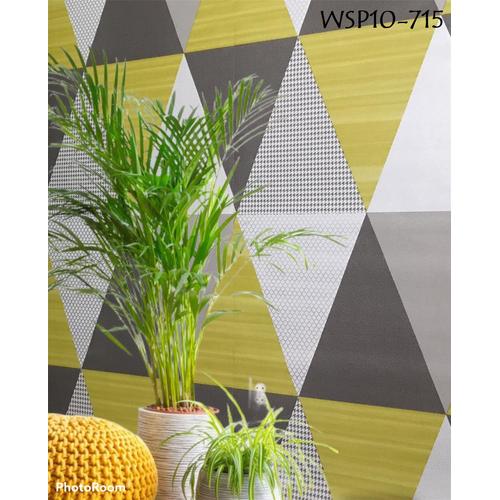 Jual Wallpaper Kuning Mozaik Segititiga Wallpaper Dinding Kuning ...