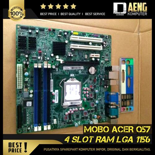 Jual MOBO Mainboard Motherboard Acer Q57 4 Slot Ram Socket 1156 Murah ...