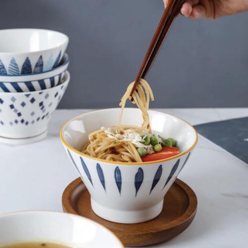 Jual Rice bowl ceramic motif unik piring makan ala cafe resto - Tipe 2 ...