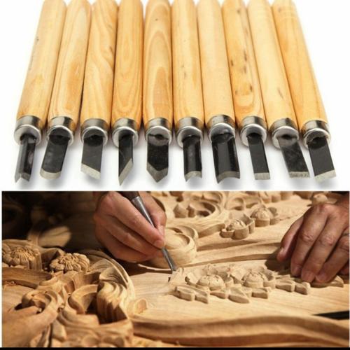 Jual Set Pisau Ukir 10 in 1 Alat Pahat Kayu Wood Carving Knife - Kab ...
