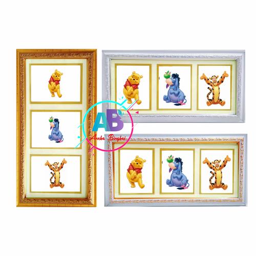 Jual Bingkai Foto , Pigura Foto , Frame Foto 4R isi 3 Mewah - Gold ...