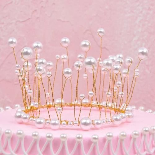 Jual TOPPER MAHKOTA MUTIARA CAKE ULANG TAHUN PEARL CROWN BIRTHDAY ...