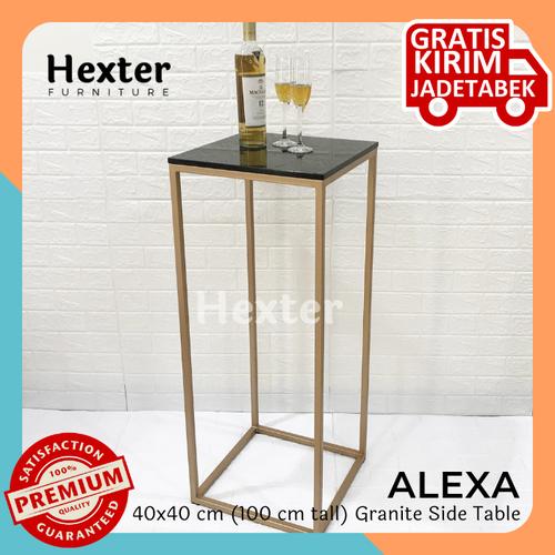 Jual ALEXA - Meja Marmer Granit Meja Sudut Nakas Meja Samping Besi ...